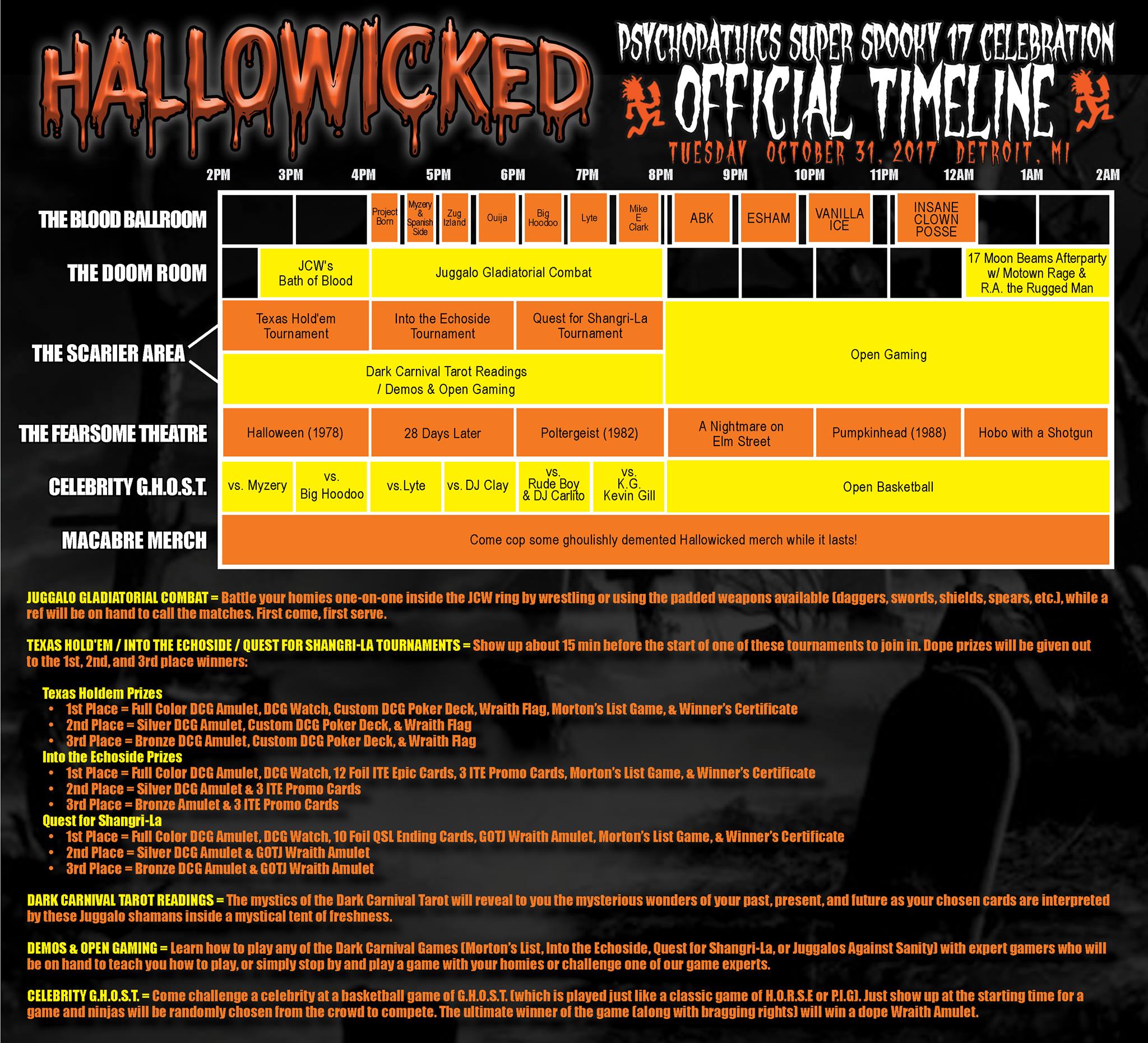 Hallowicked 2017 Timeline Released! - Faygoluvers | Faygoluvers