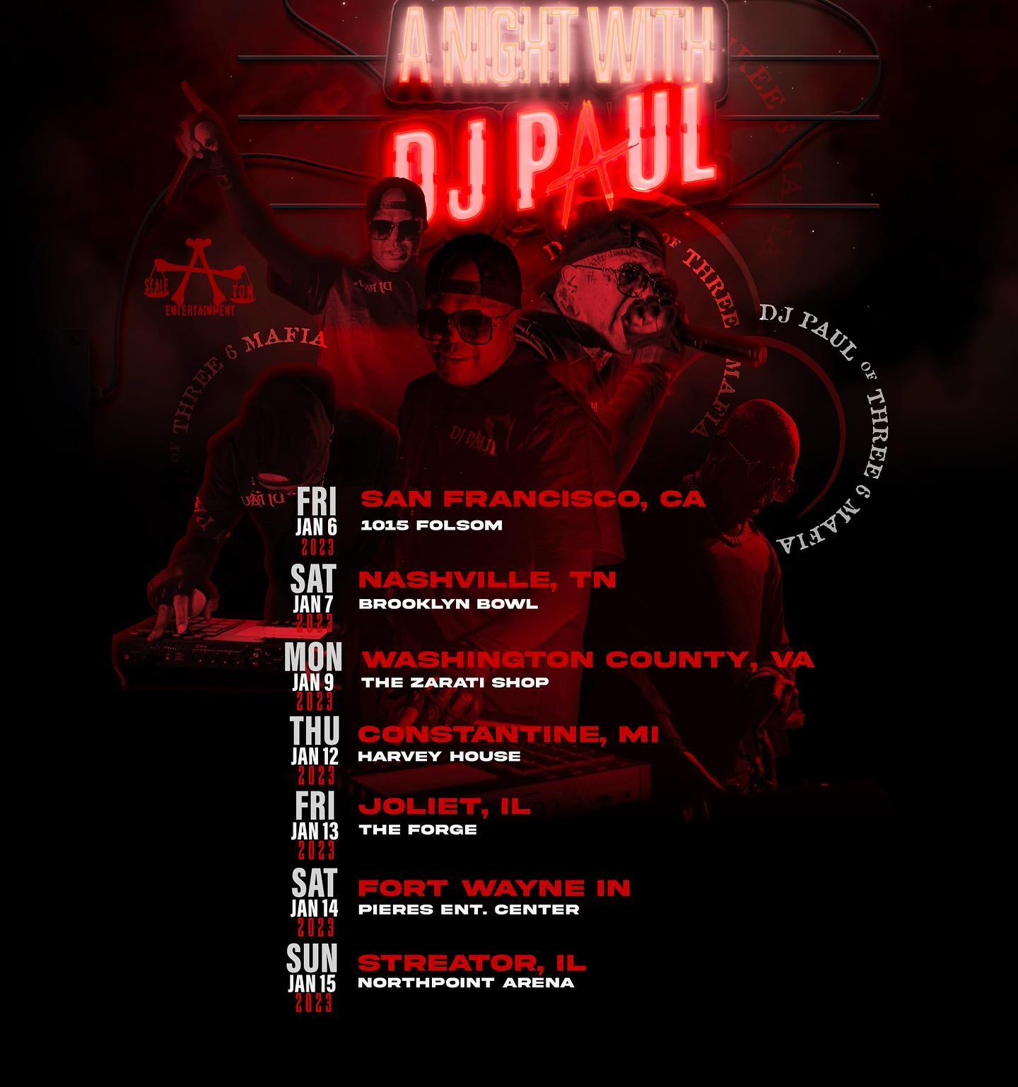 DJ Paul Announces January 2023 Tour Dates! - Faygoluvers | Faygoluvers