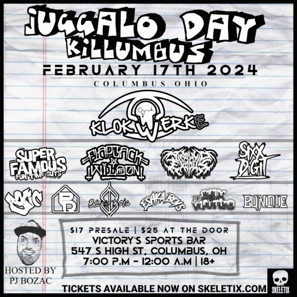 Juggalo Day Killumbus Event Announced w/ Klokwerk E, Super Famous Fun ...