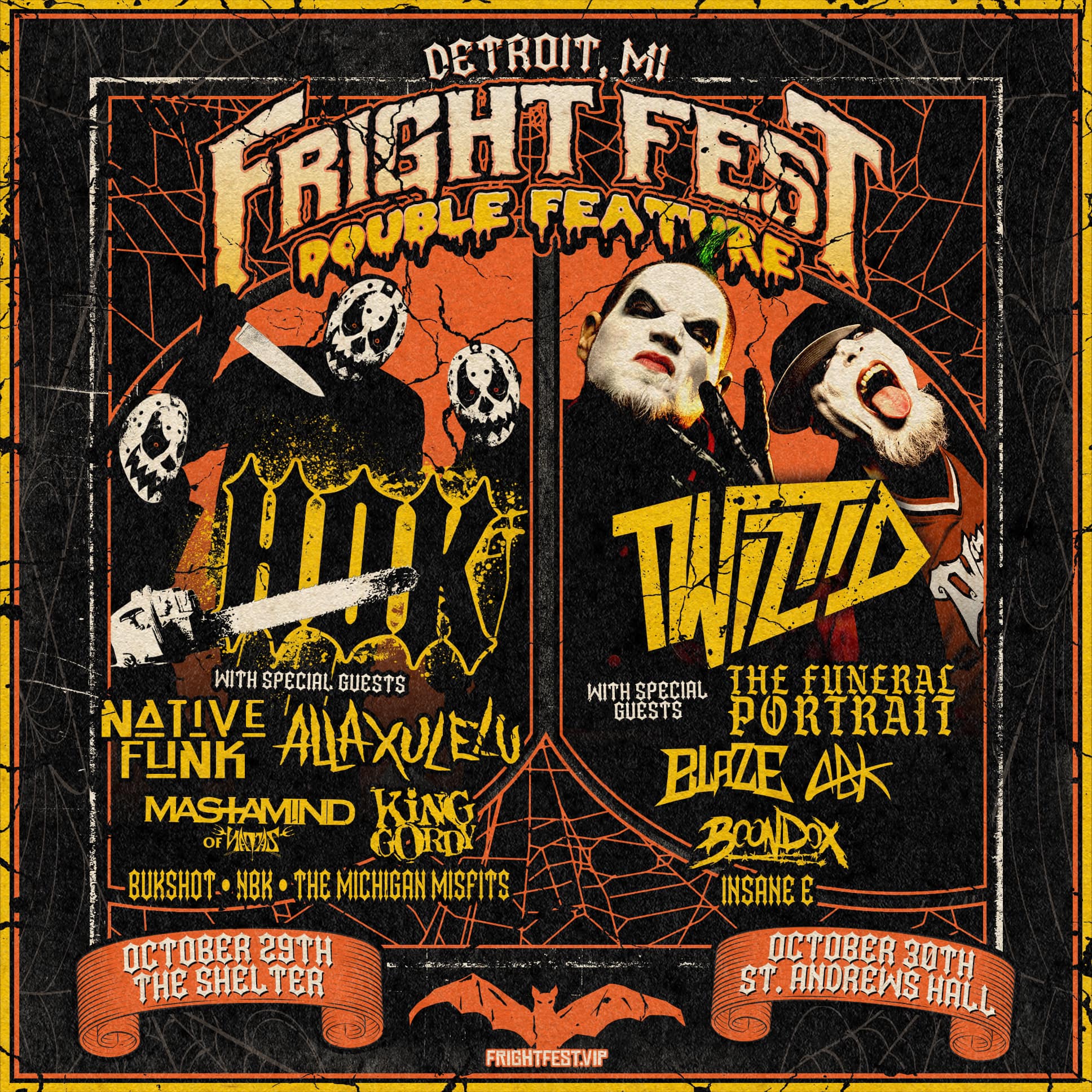 Twiztid's Fright Fest / HOK Show Rundown! [Limited VIPs remaining ...